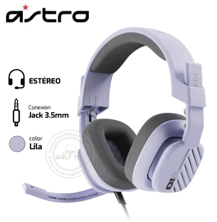 Audifono ASTRO A10 G2 Multiplataforma Para PC MAC PS5 XBOX SWITCH Lila ...
