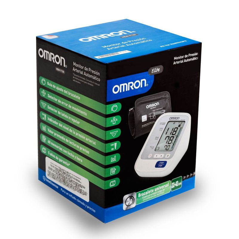 Monitor De Presión Arterial OMRON Automático ELITE HEM-7130 OMRON ...