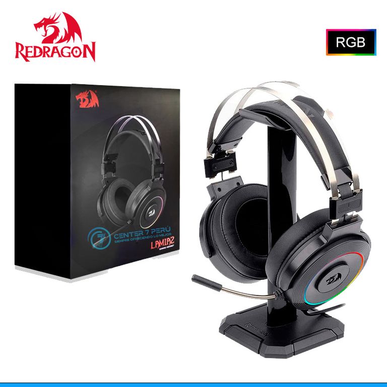 Audífono REDRAGON LAMIA H320-RGB Black 7.1 | Sodimac Perú