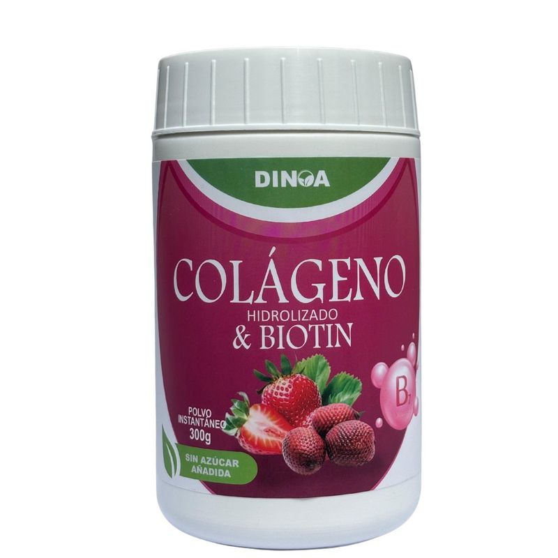 Colágeno Hidrolizado & Biotina de 300gr Dinoa- Salud Capilar y Cutánea ...