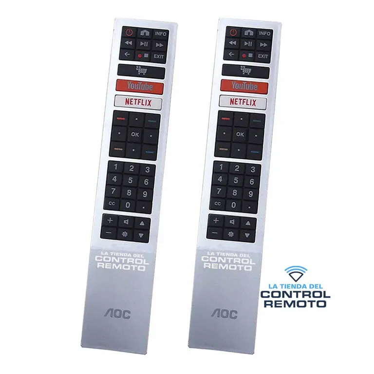 Control Remoto Tv Aoc Smart Plateado GENERICO | falabella.com