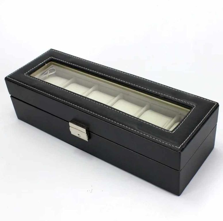 Porta Reloj Elegante Caja De Lujo Organizador De 6 Relojes GENERICO ...