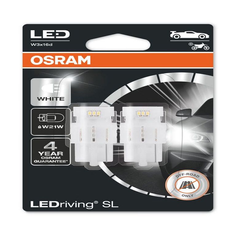 LED 1C 7505 OSRAM T20 W21W 12V W3x16q 6000K BLANCO | Sodimac Perú