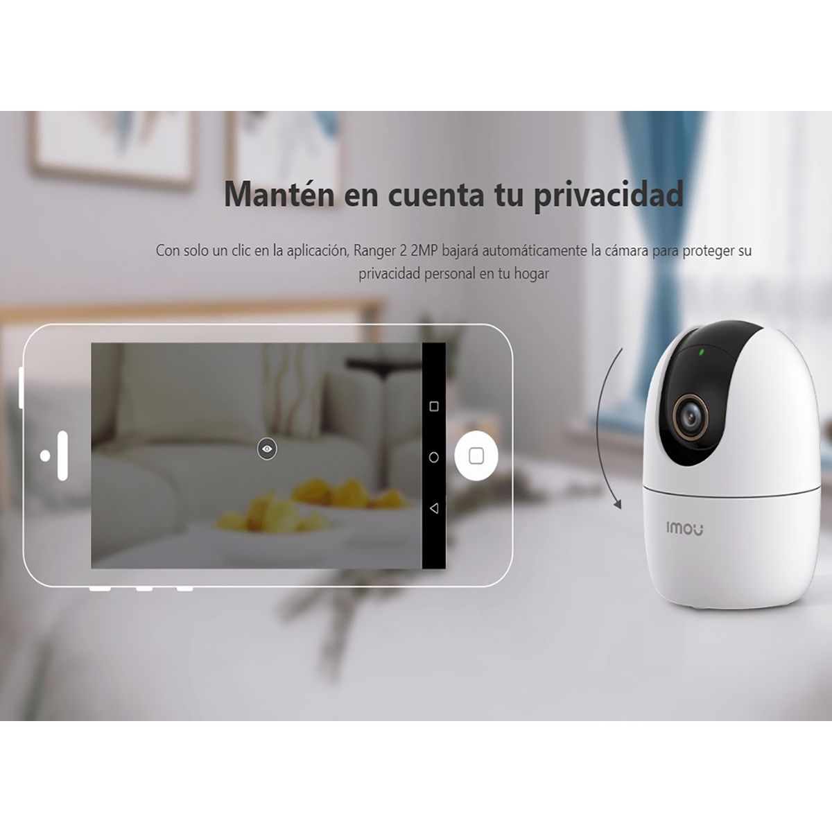 Cámara Vigilancia RANGER 2 Gira 360º 4MP Wi-Fi Inteligente IMOU ...