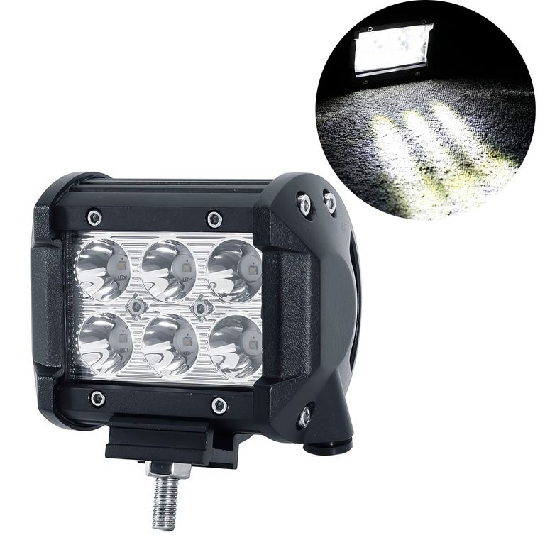 Luces Led Barra Barra Dual 12v 24v 18w Ambar Blanco | Sodimac Perú