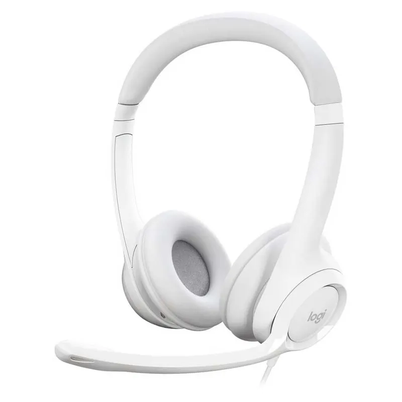 Audífono Logitech H390 USB Call Center Cancelación de Ruido - Blanco ...