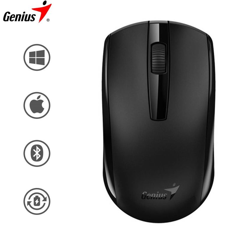 MOUSE GENIUS ECO-8100 WIRELESS BLUEEYE RECARGABLE NEGRO GENIUS ...