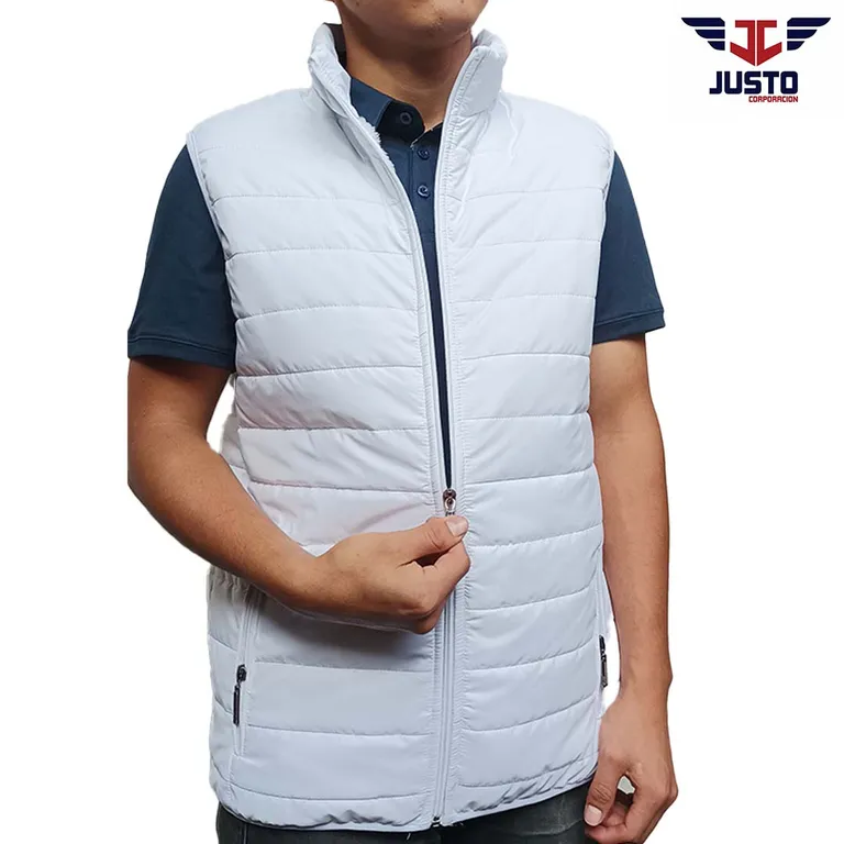 CHALECO BLANCO ACOLCHADO JUST | falabella.com