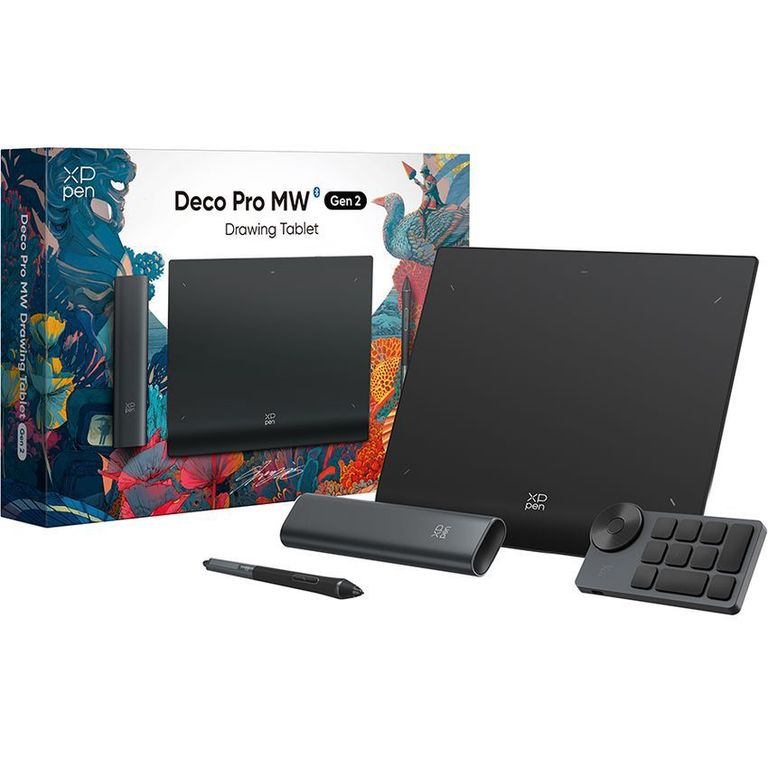 XP PEN Deco Pro MW 2.ª gen Tableta Gráfica Bluetooth com Teclado 9" XP ...