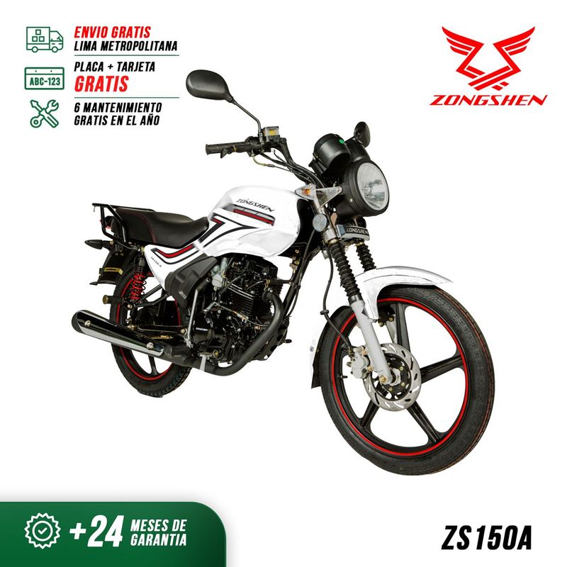 MOTO PARA DELIVERY RENDIDORA ZS150-A BLANCA ZONGSHEN | falabella.com