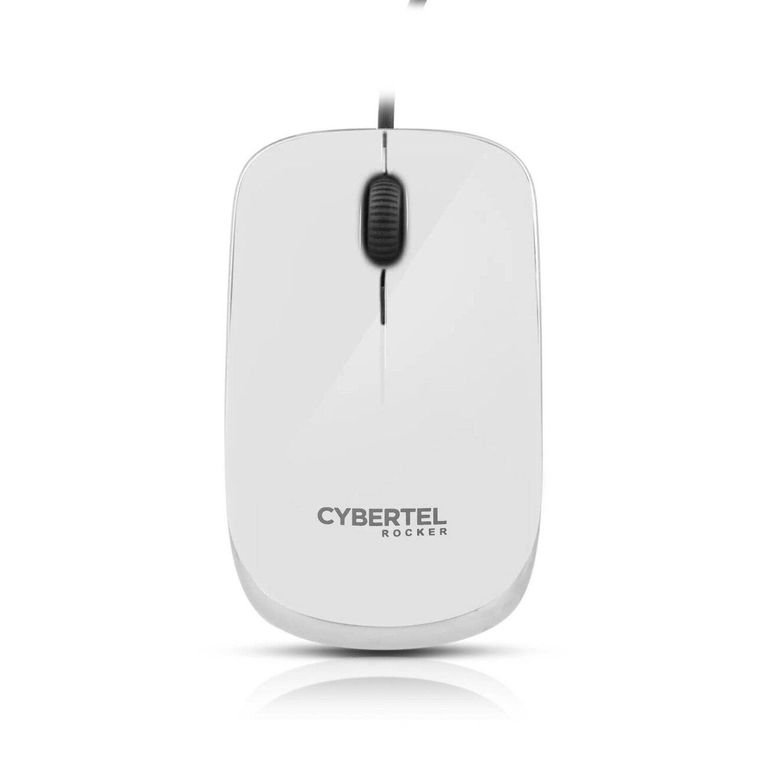 Mouse Optico 1000dpi 3b USB Blanco Cybertel Rocker M202W CYBERTEL ...