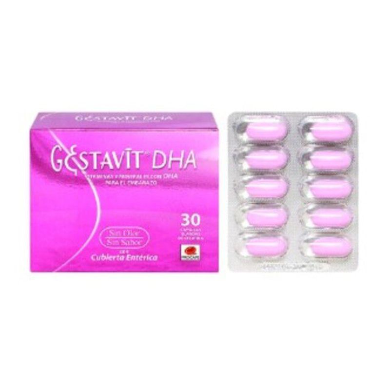 GESTAVIT DHA - UNIMED - CAJA POR 30 CAPSULAS BLANDAS VITAMINA ...