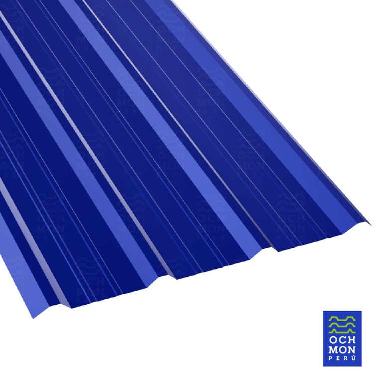 Techos de Aluzinc TR4 AZUL 030mm de 105 cm ancho x 295 cm largo ...