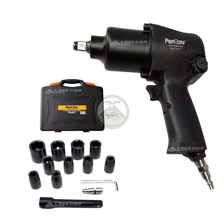 Pistola de Impacto Neumatica 12 660NM 8500rpm Maleta dados Ferton ...