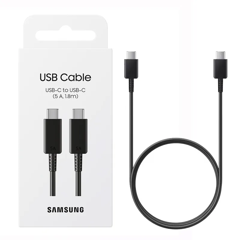 Cable Samsung Tipo C a Tipo C 5A 18m - Negro GENERICO | falabella.com