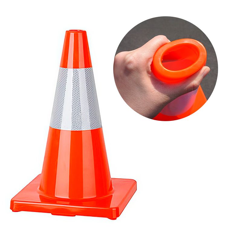 Cono de Seguridad PVC 45cm Reflectivo Flexible GENERICO | falabella.com