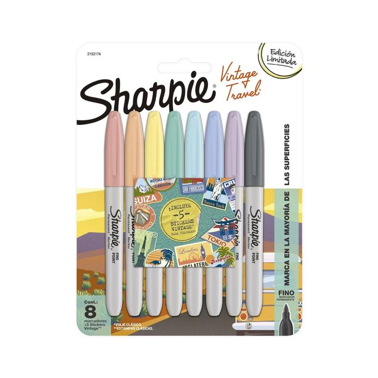 Sharpie Punta Fina Vintage 8Ct SHARPIE | Falabella Perú