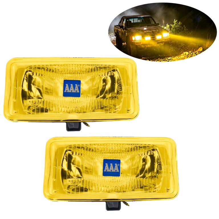 Faro Neblinero Rectangular Halógeno Amarillo 450 Duo GENERICO ...