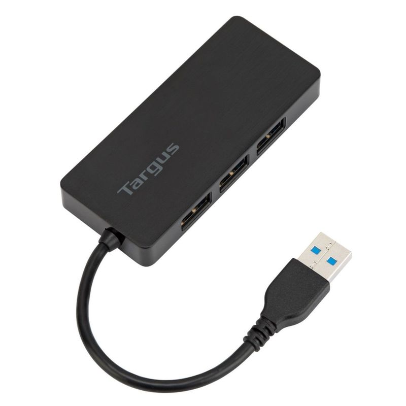 USB HUB TARGUS 4 PORT USB-A 3.0 NEGRO TARGUS | falabella.com