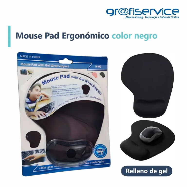 Mouse Pad Ergonómico con Gel Negro | Sodimac Perú
