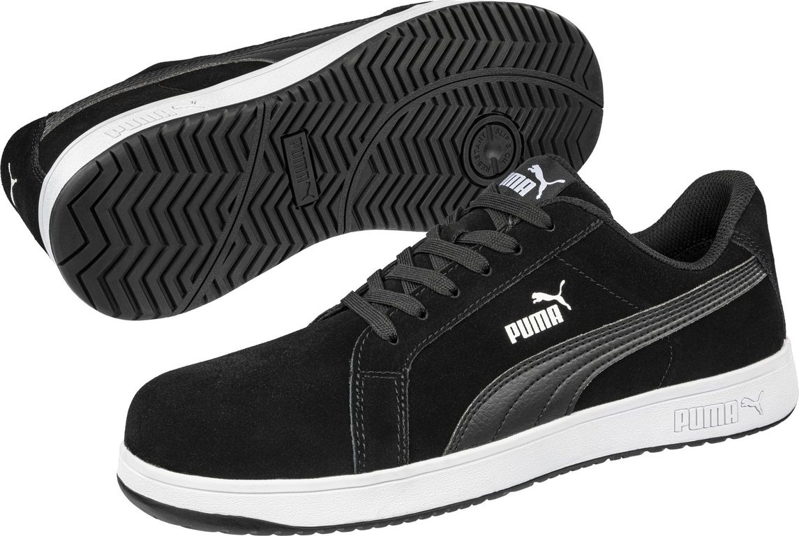 ZAPATILLA DE SEGURIDAD ICONIC SUEDE BLACK LOW PUMA PUMA | falabella.com