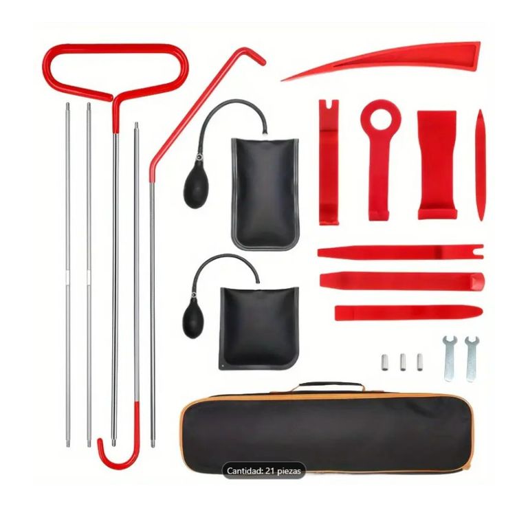 Kit Cerrajería Abrir Puerta Carro Auto Profesional 21 Piezas GENERICO ...