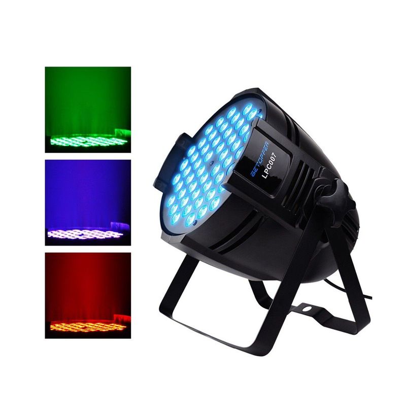 Proton RGB Luz LED de 54Leds de 3W 180Watt RGBW DMX 8Canales OEM ...