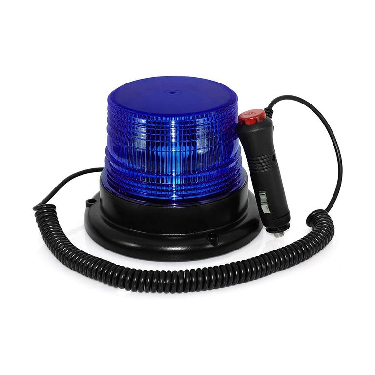 Circulina Estroboscópica Azul 12 Led Base Magnética 12/80v | Sodimac Perú