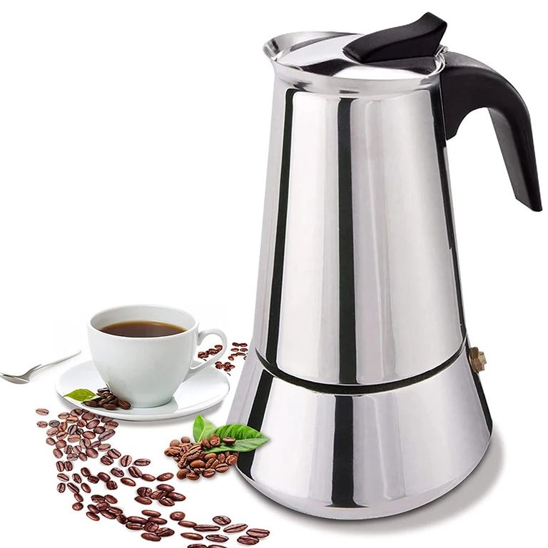 Cafetera moka italiana en acero inoxidable 6 tz GENERICO | falabella.com