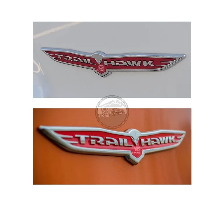 Logo Emblema Trailhawk Rojo Jeep Cherokee Renegade grande PROTRAIL ...
