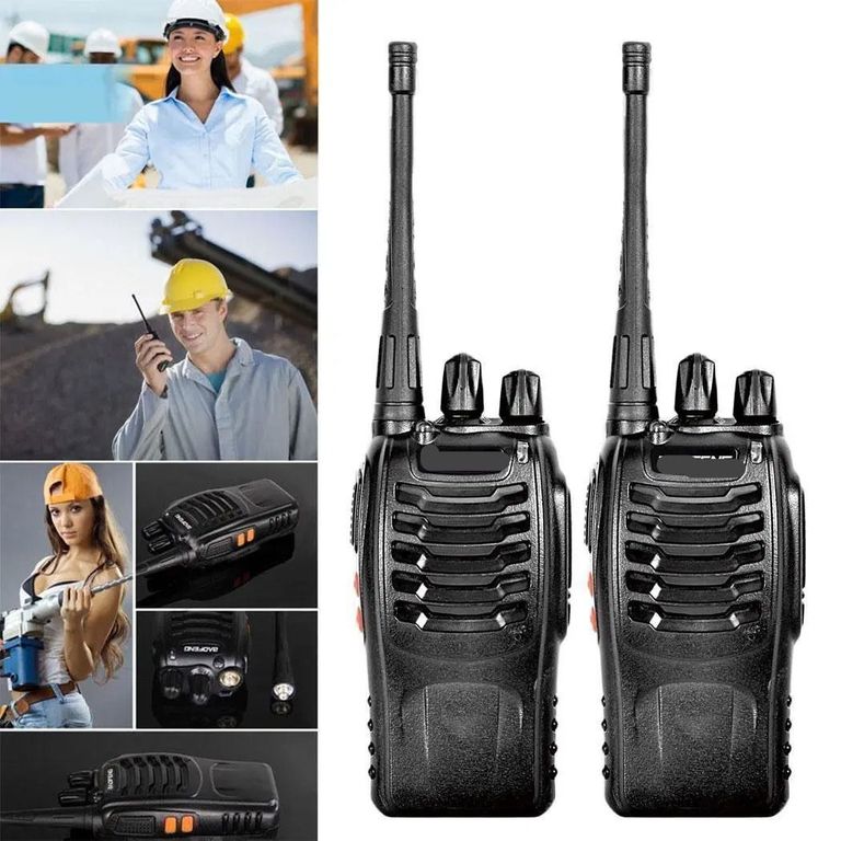 Kit Completo 2 Walkie Talkie Bidireccional Radio Transceptor 16Canales ...