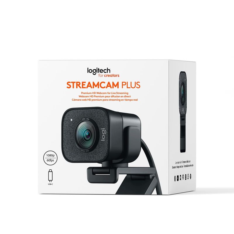 Camara Logitech Streamcam Plus Full Hd Con Soporte Tripod Black ...