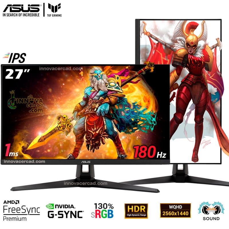 Monitor Asus TUF Gaming VG27AQ3A 27 WQHD IPS 180HZ 1MS HDR10 ASUS ...
