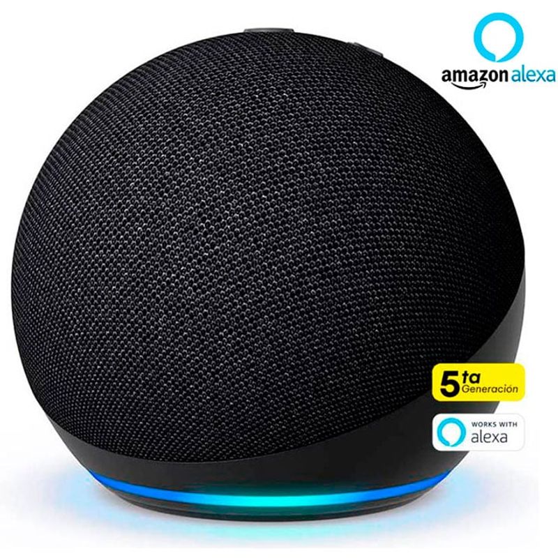 Alexa Echo Dot 5ta Generación Parlante Inteligente - Negro AMAZON ...