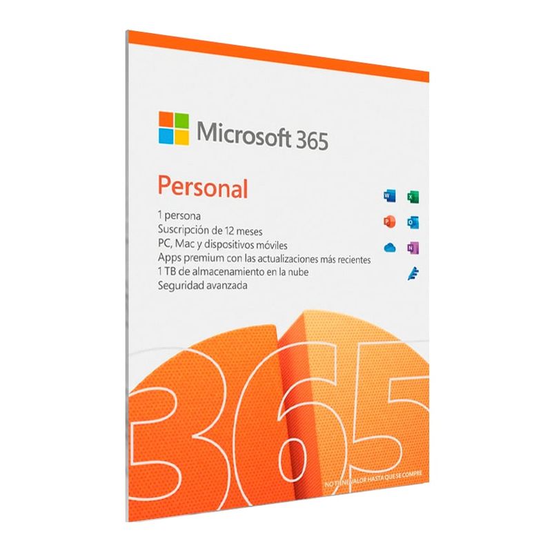 OFFICE 365 PERSONAL 1 USUARIO IA COPILOT LICENCIA FISICA MICROSOFT ...