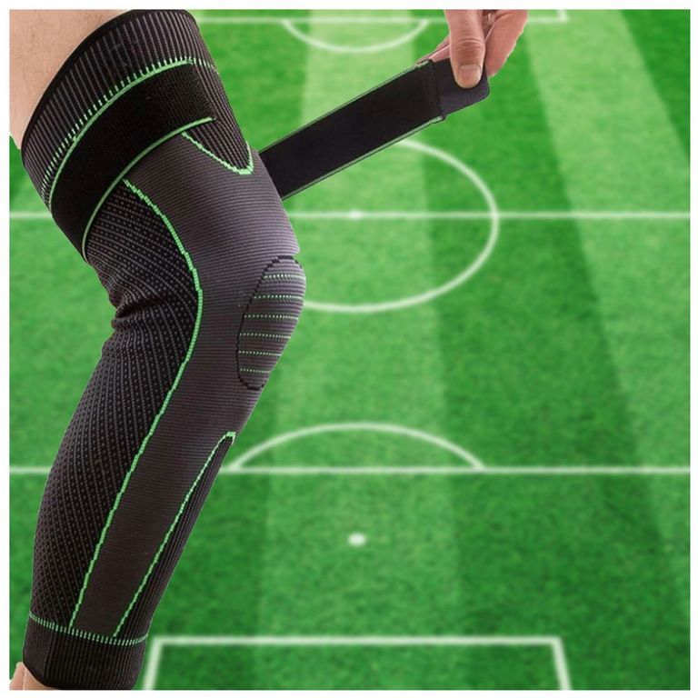 Rodillera Larga con Velcro Ajustable para Soporte Compresión GENERICO ...