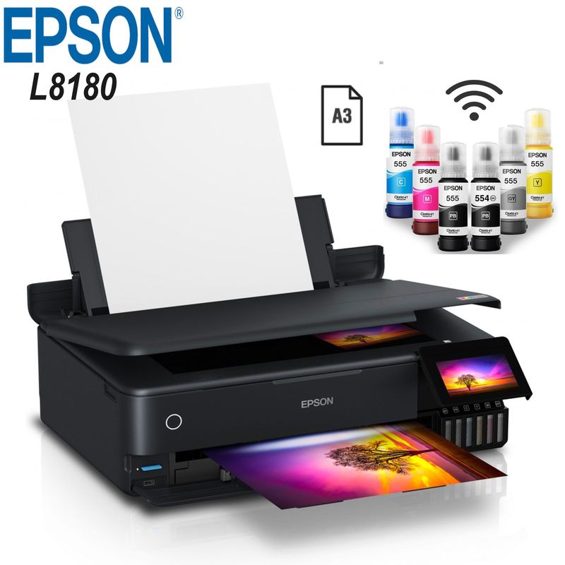 Impresora Epson L8180 A3 Fotográfica WIFI Multifunción Ecotank L8180 ...