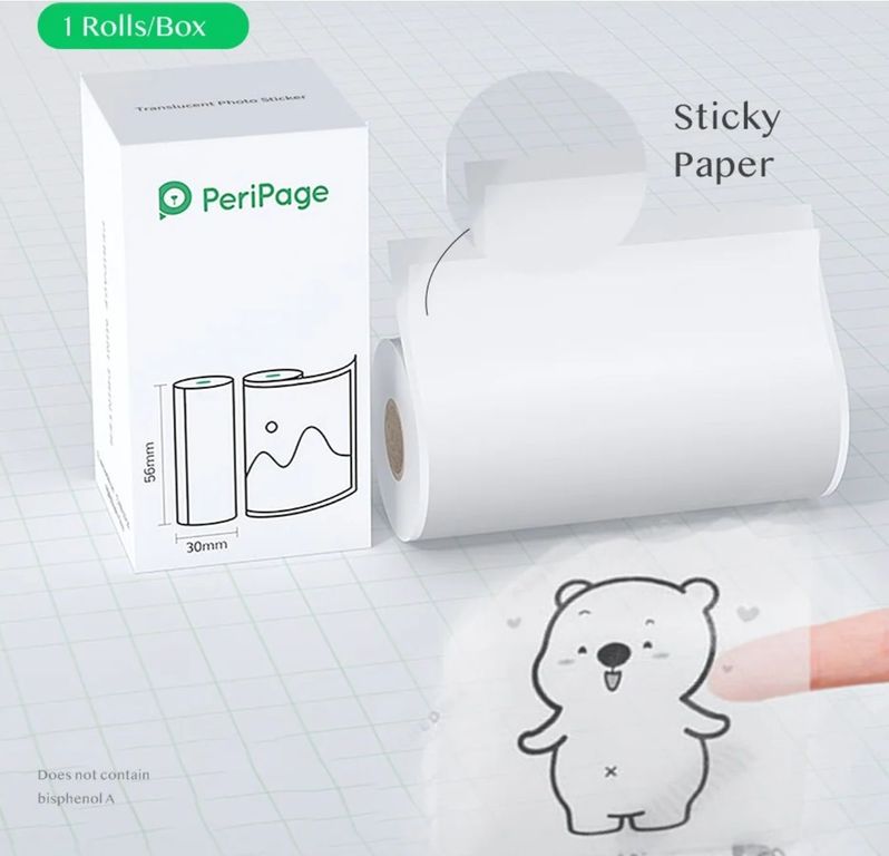 PAPEL STICKER TRANSPARENTE FOTOGRAFICO TERMICO PERIPAGE | falabella.com