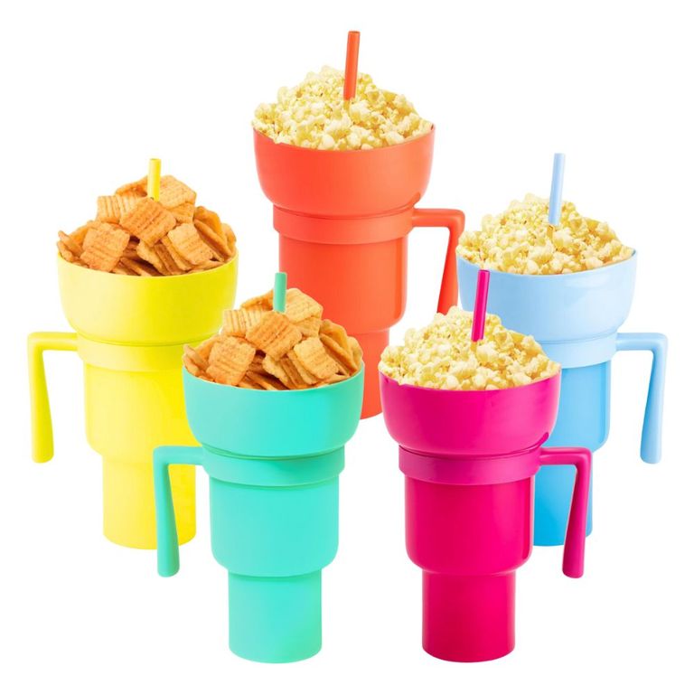 Vaso Tomatodo 2 en 1 para Bebidas y Snack 950 ml INSPIRA | falabella.com