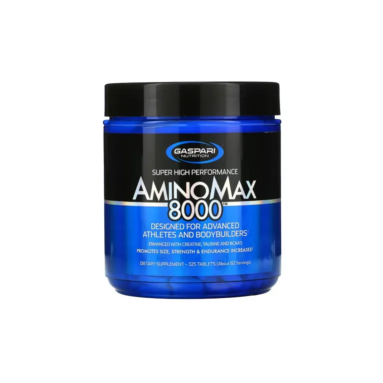 Aminoácidos AminoMax 8000 BCAA Gaspari Nutrition 325 Tabletas GASPARI ...