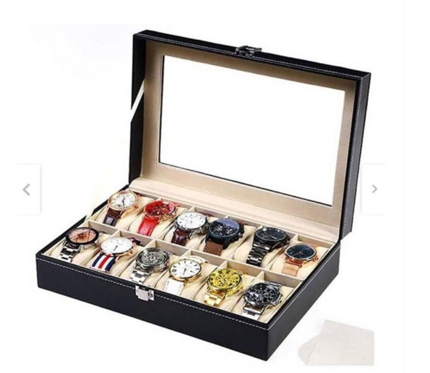 Porta Relojes Pulseras de Lujo Elegante 12 Espacios GENERICO ...