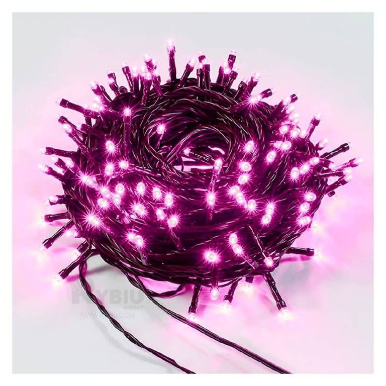 Luces para Árbol 100 Led 5 Secuencias Color rosado 100 | Sodimac Falabella