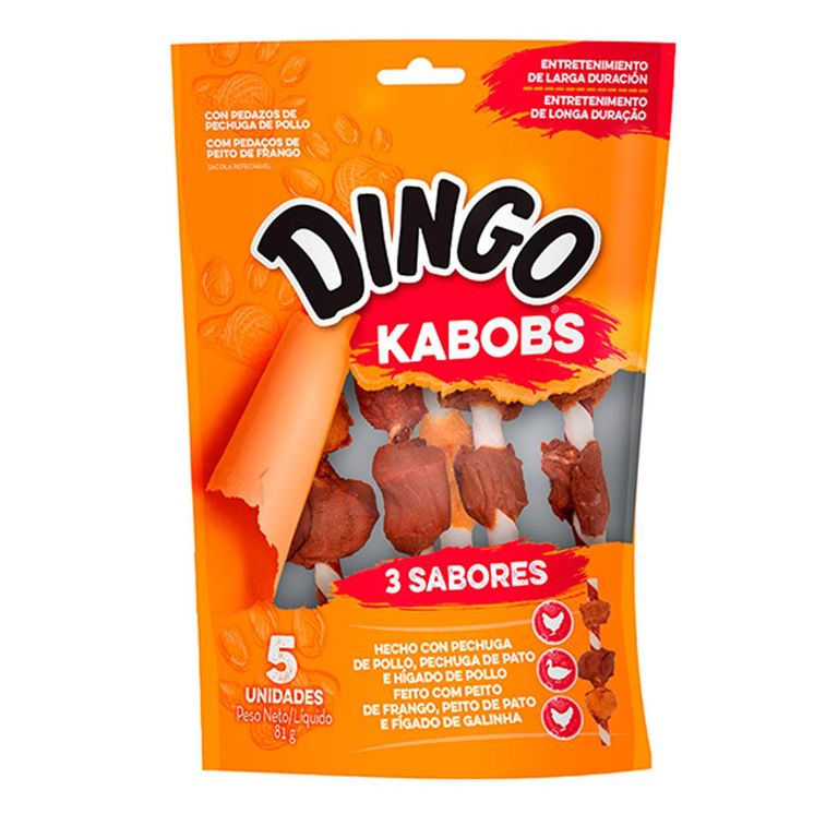 Snack Dingo Triple Flavor Kabob Pack x5 und | Sodimac Perú