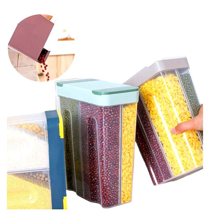 Organizador - Taper contenedor - Dispensador 4 divisiones GENERICO ...