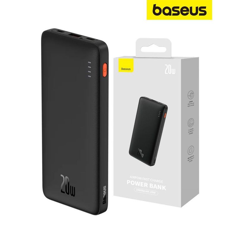 Baseus Airpow Fast Charge Slim PowerBank 10000mAh 20W Para iPhone iPad ...