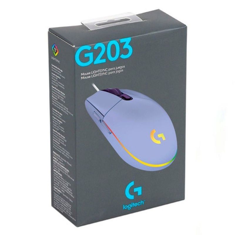 Mouse Logitech G203 RGB LIGHTSYNC Con 6 Botones Para Juegos LOGITECH ...