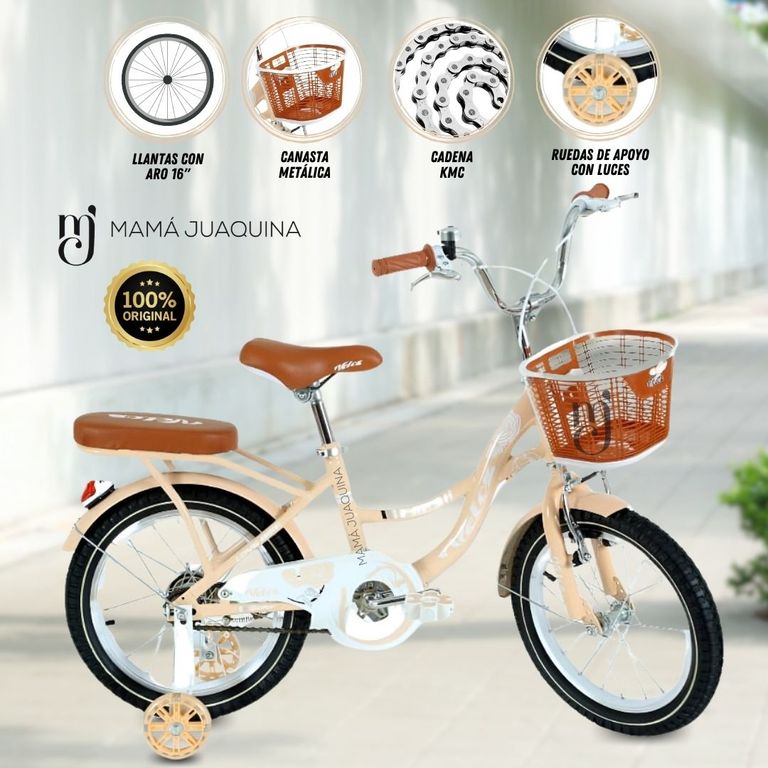 Bicicleta Para Niña Aro 20 «LADY» con Canasta Beige | Sodimac Perú