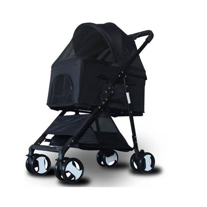 MASCOTAS - Coche 3 en 1 Plegable Negro para Perro GENERICO | falabella.com