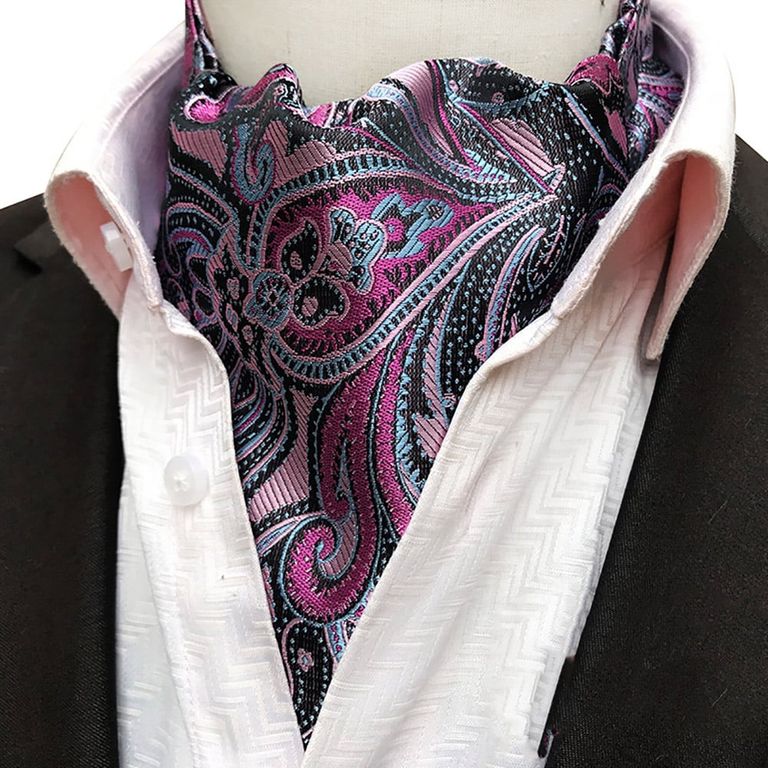 Corbata Seda Bufanda Ascot Hombre Gazne Omar Lila KAST PE | Falabella Perú