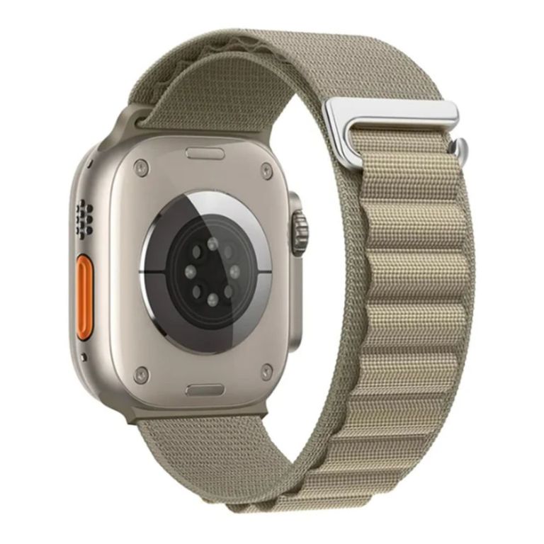 Correa Alpine Loop Apple Watch y Smartwatch 42-44-45-49mm OliveGold ...